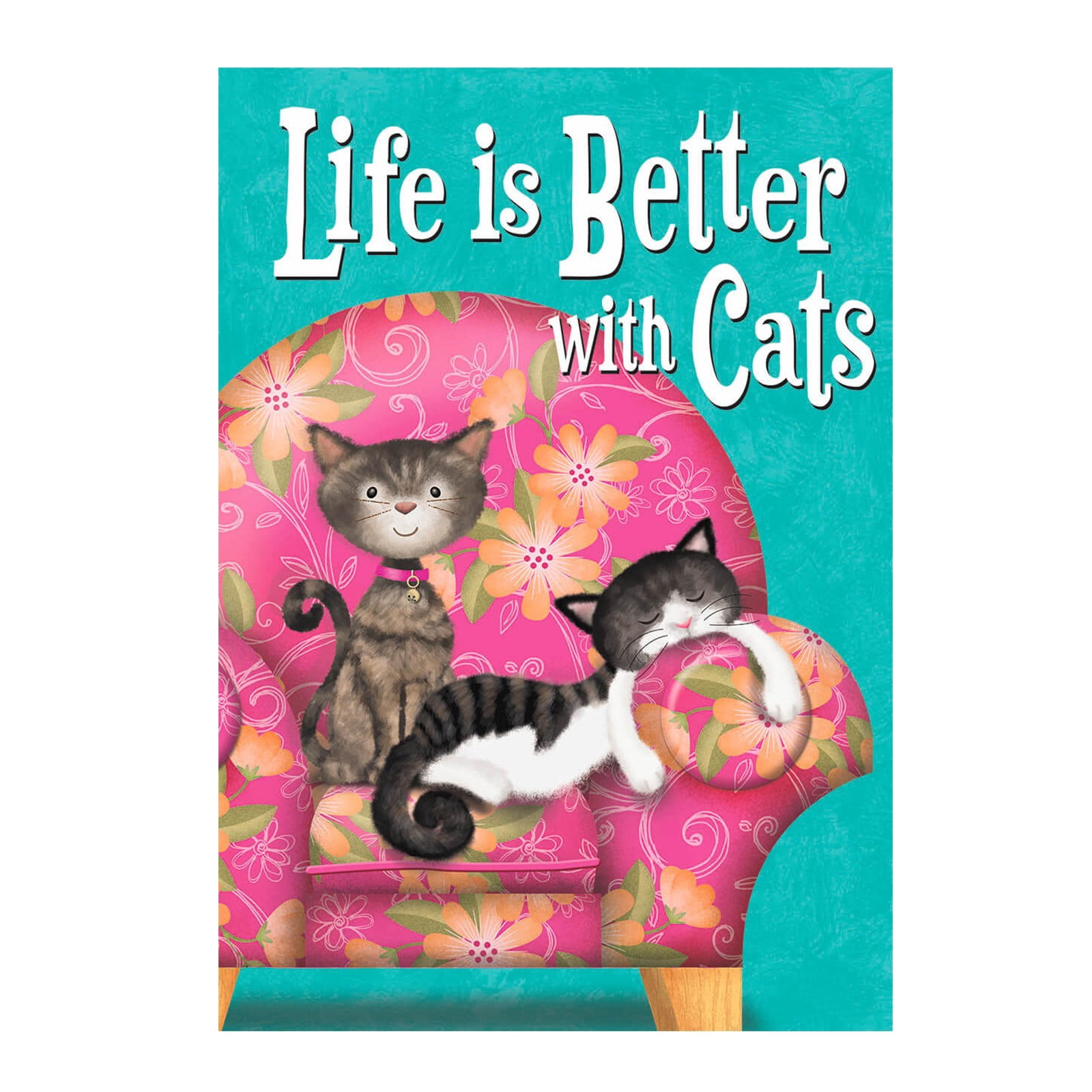 KCRQLQW Life Is Better With Cats Garden Flag Animals Pet Lovers Home ...