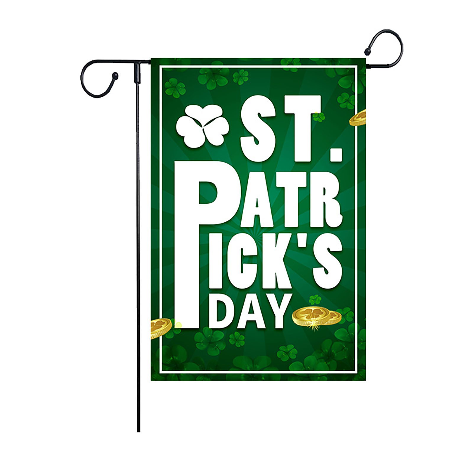 KCRQLQW Standard Model St. Patricks's Day Garden Flag Double Sided ...