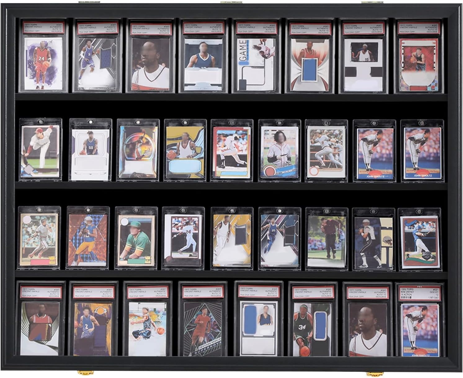 KCRasan 36 Graded Sports Card Display Case - Baseball Card Display Case ...