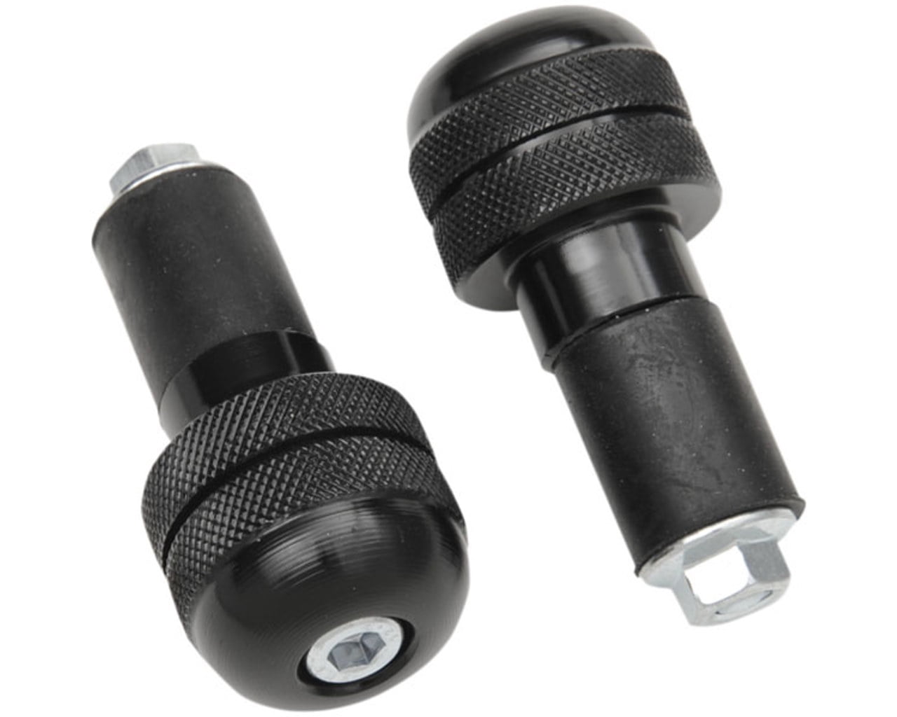 KCS Moto Anti-Vibration Handlebar End 7/8" Bars BLACK 156005 - Walmart.com