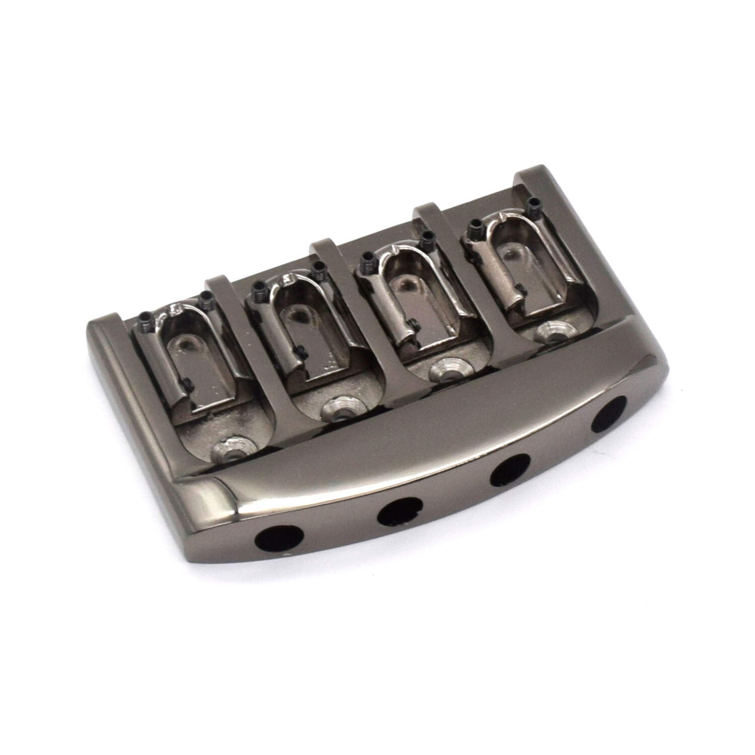 KD By AxLabs Gravity Saddle Bass Bridge - String-Through-Body Or Top, 4-String - Black Nickel ...