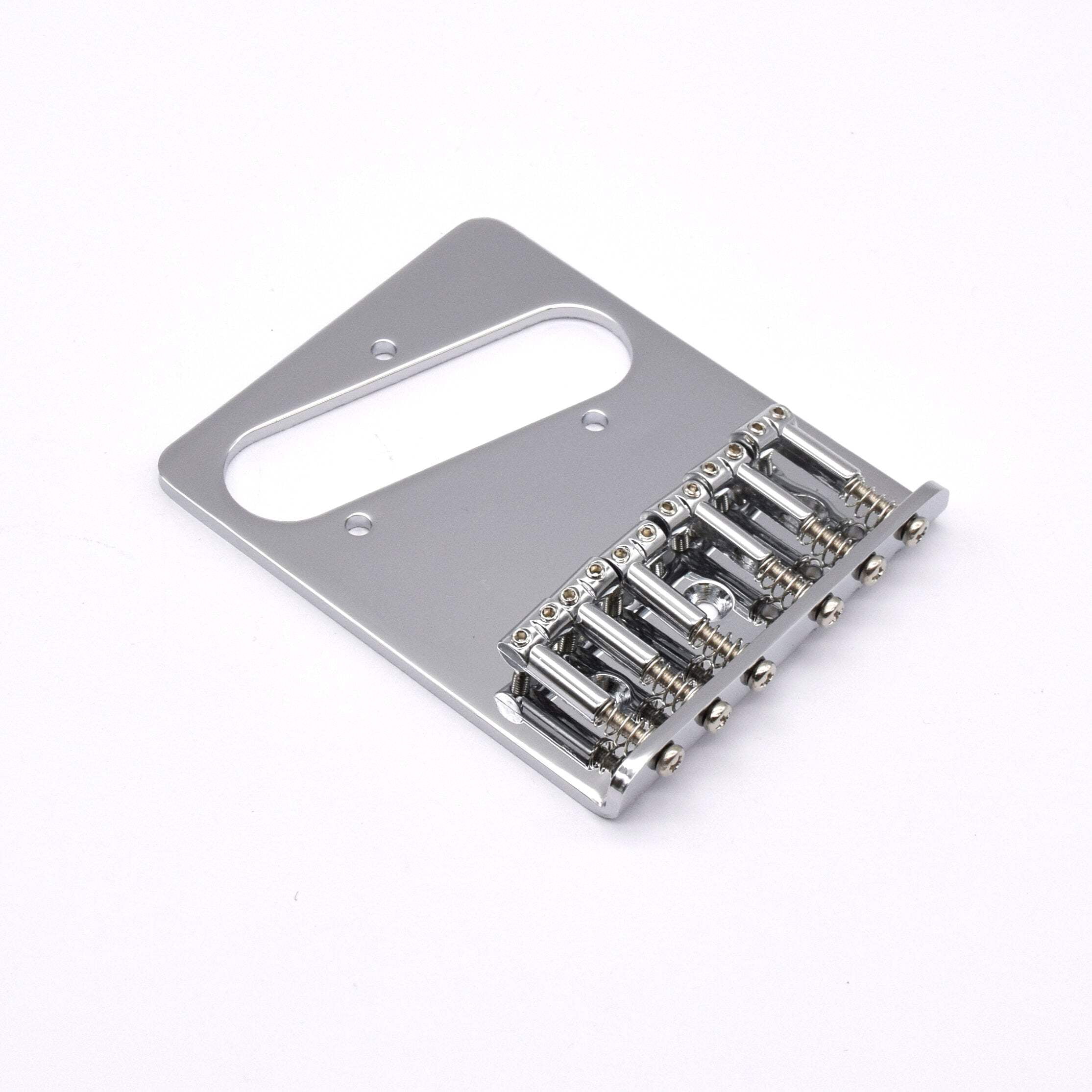 KD By AxLabs Tele®-style 6-Saddle Bridge - String-Through-Body Or Top - Chrome - Walmart.com