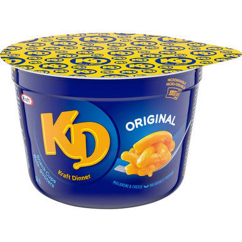 KD KRAFT DINNER Snack Cups - Original Macaroni & Cheese 58g,10ct ...