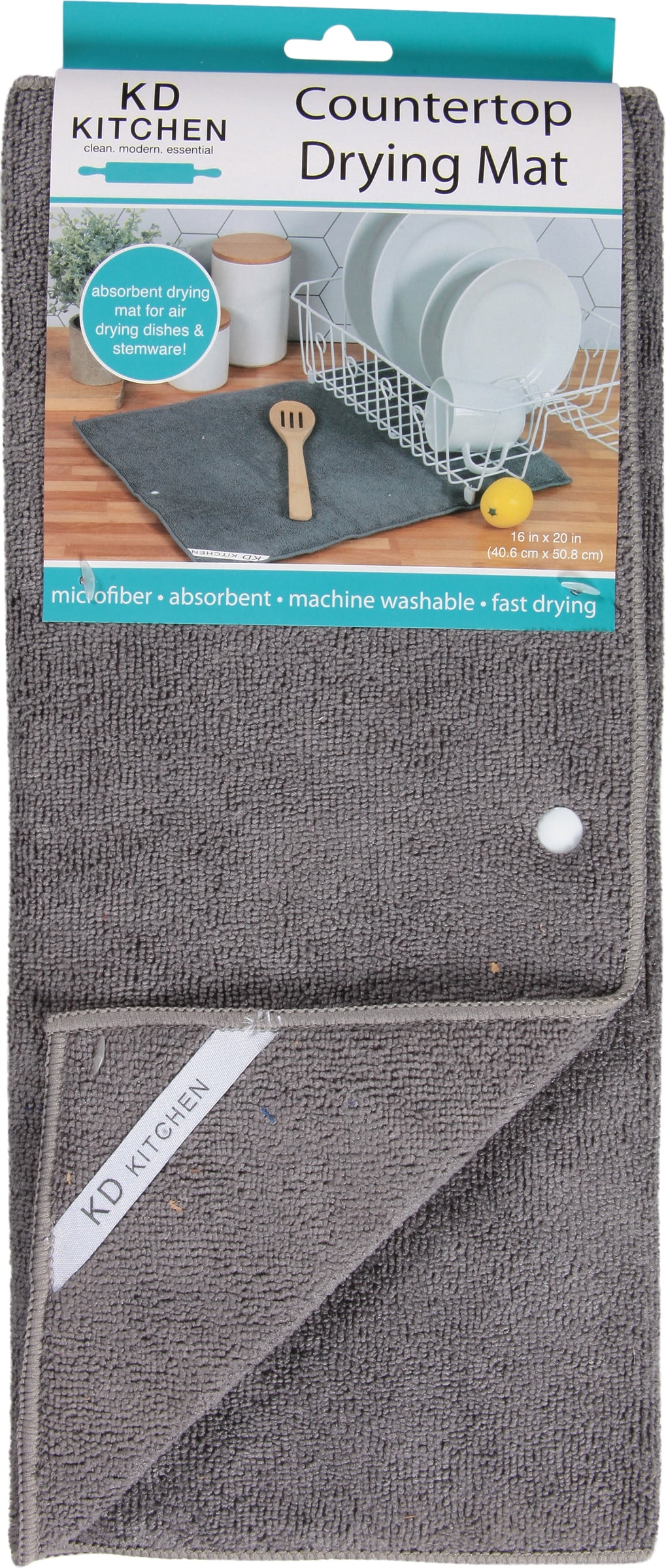 KD Kitchen Graphite Countertop Drying Mat 1 ea - Walmart.com