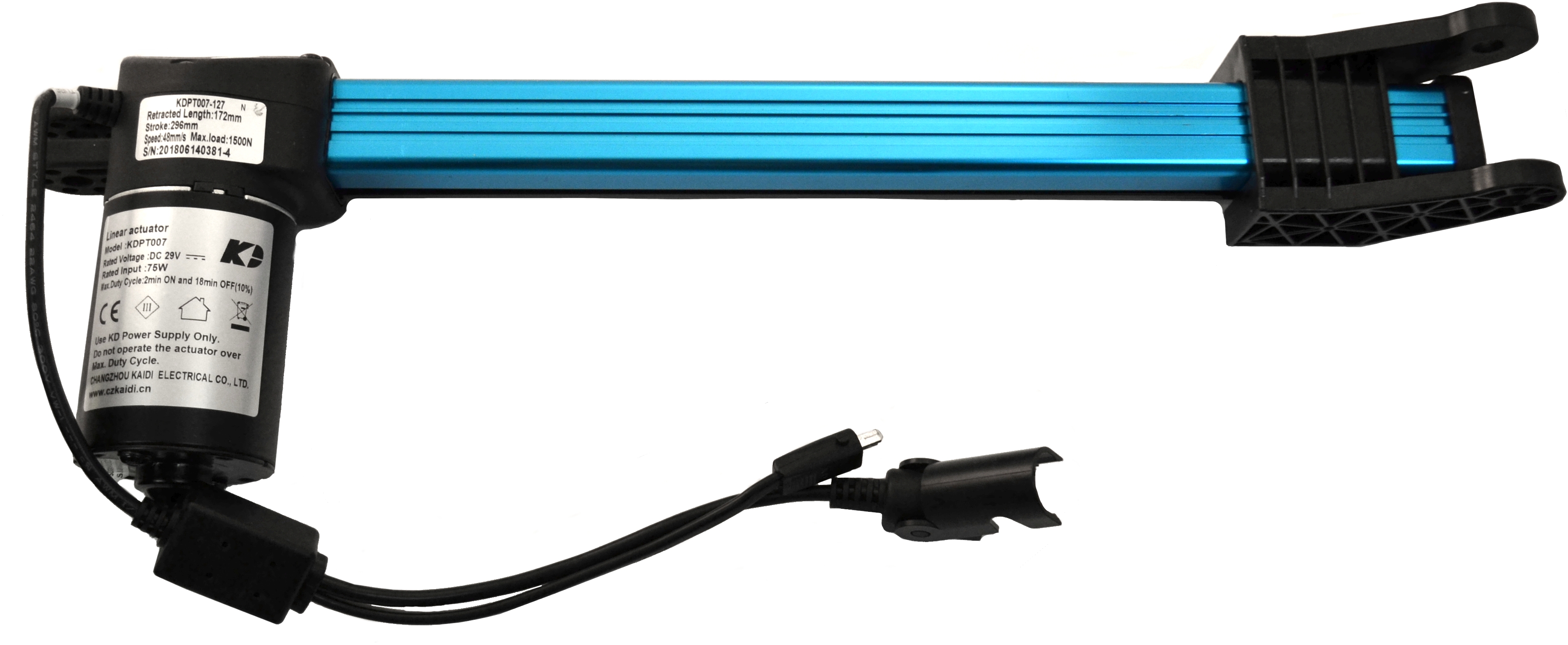 OEM KD Replacement Linear Actuator Motor with a 298mm Stroke, KDPT007 ...