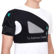 Adjustable Shoulder Brace for Pain Relief, Neoprene Wrap for Sports ...