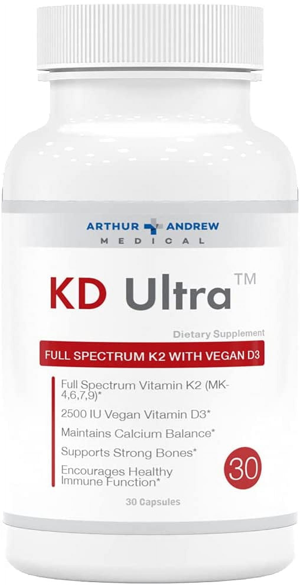 KD Ultra Full Spectrum Vegan K2 with D3 Supplement, 30 Count - Walmart.com