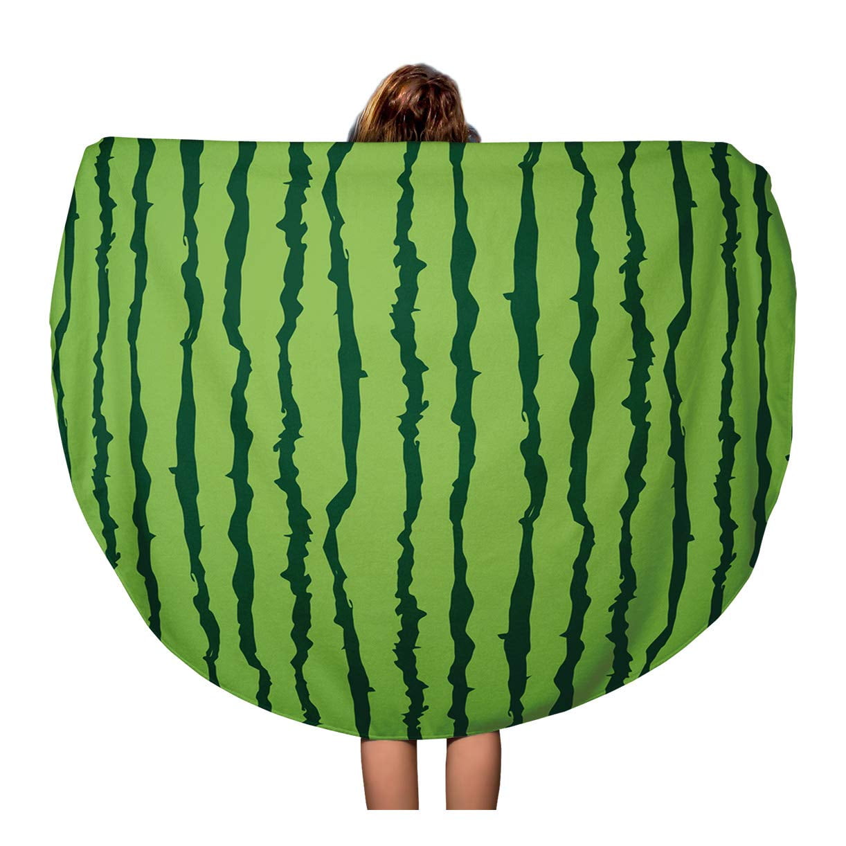 KDAGR 60 inch Round Beach Towel Blanket Colorful Pattern Watermelon ...