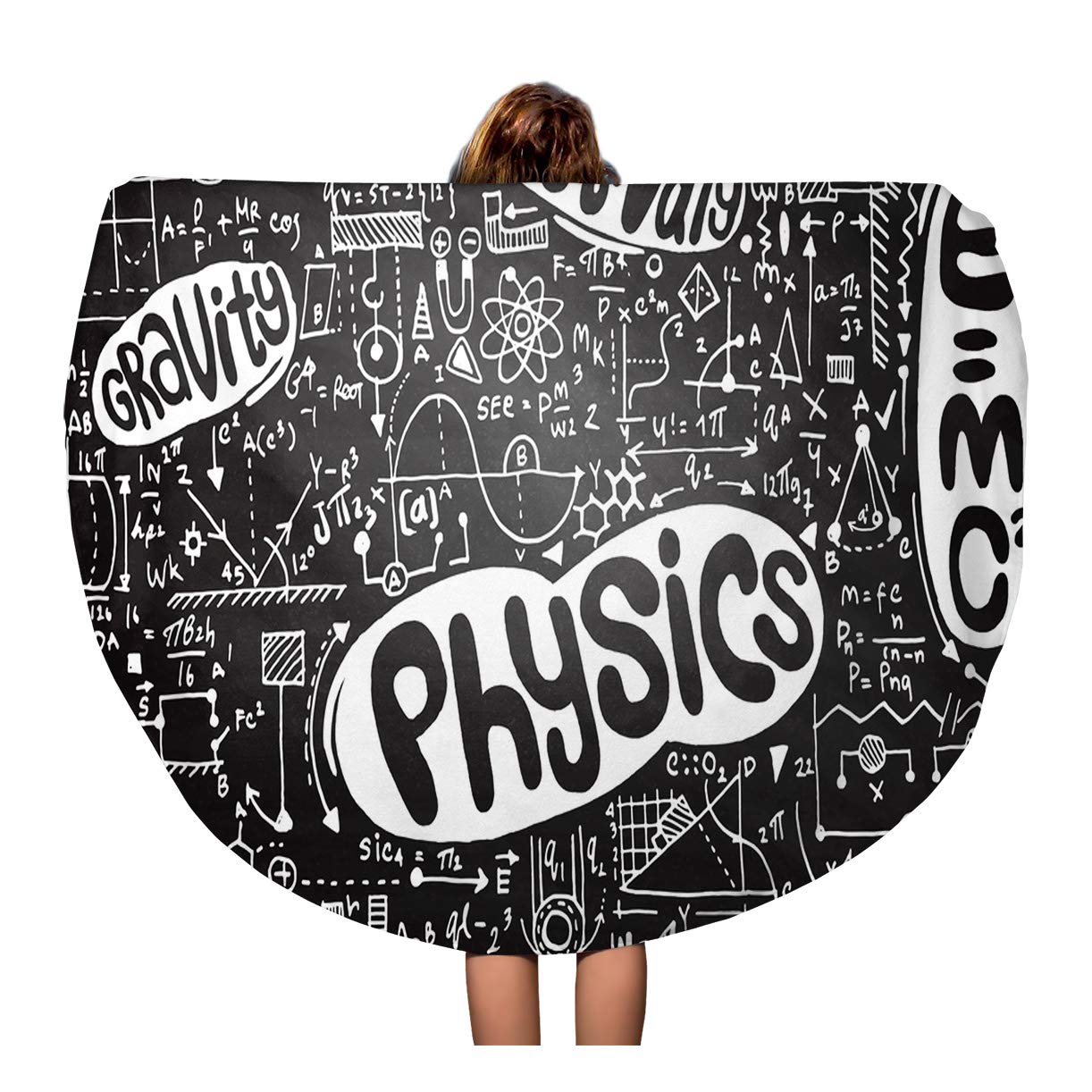 KDAGR 60 inch Round Beach Towel Blanket Physical Formulas and ...