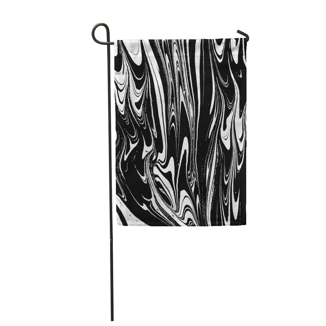 KDAGR Abstract Ink Marbling Black and White Marble Ebru Aqua and Silk ...