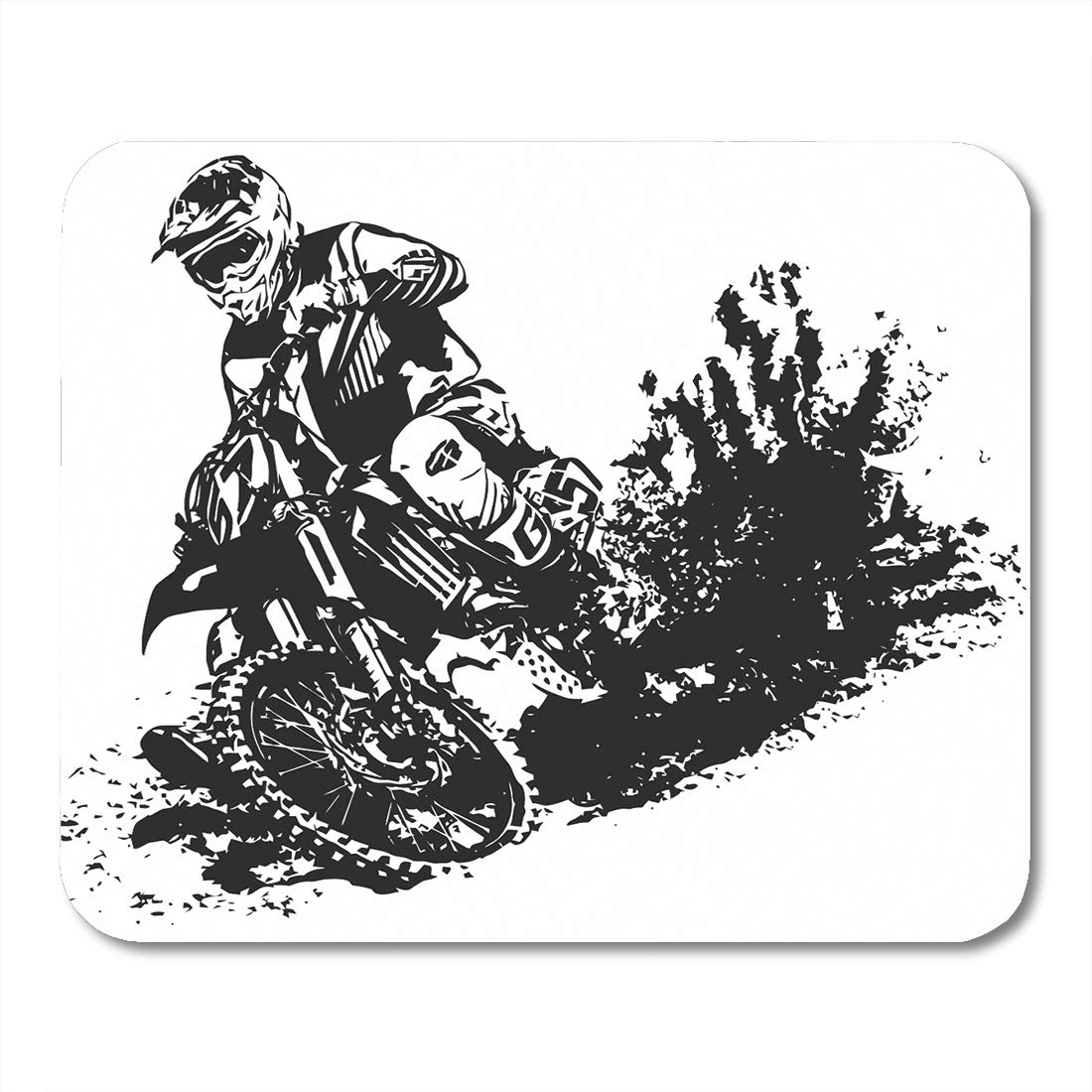 KDAGR Bike Motocross Rider Dirt Race Action Active Competition Mousepad ...