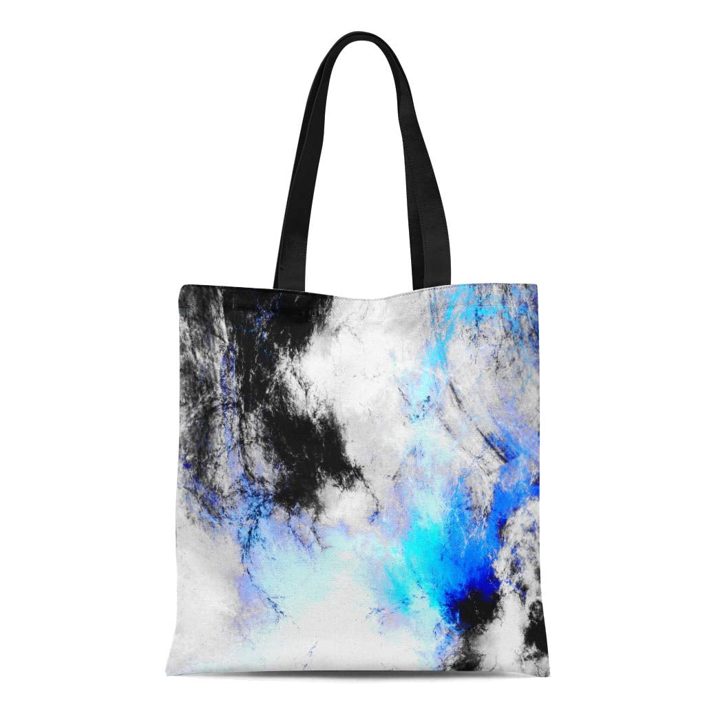 KDAGR Canvas Bag Resuable Tote Grocery Shopping Bags Abstract Dynamic ...