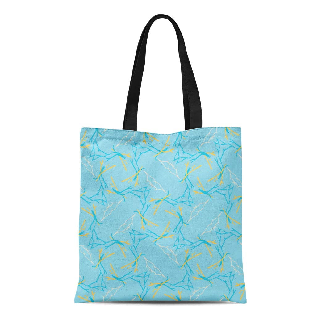 KDAGR Canvas Bag Resuable Tote Grocery Shopping Bags Blue 1950S ...