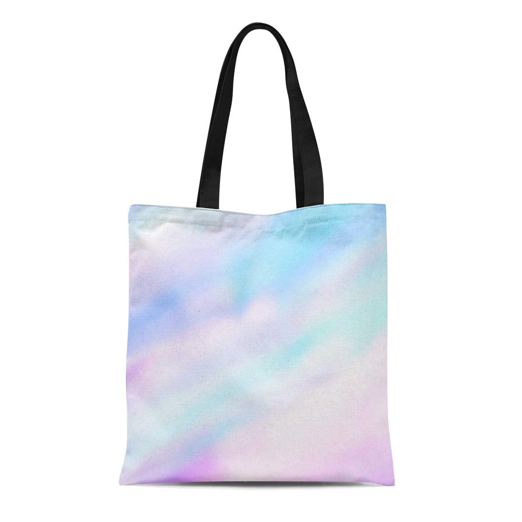 KDAGR Canvas Bag Resuable Tote Grocery Shopping Bags Pastel Color ...