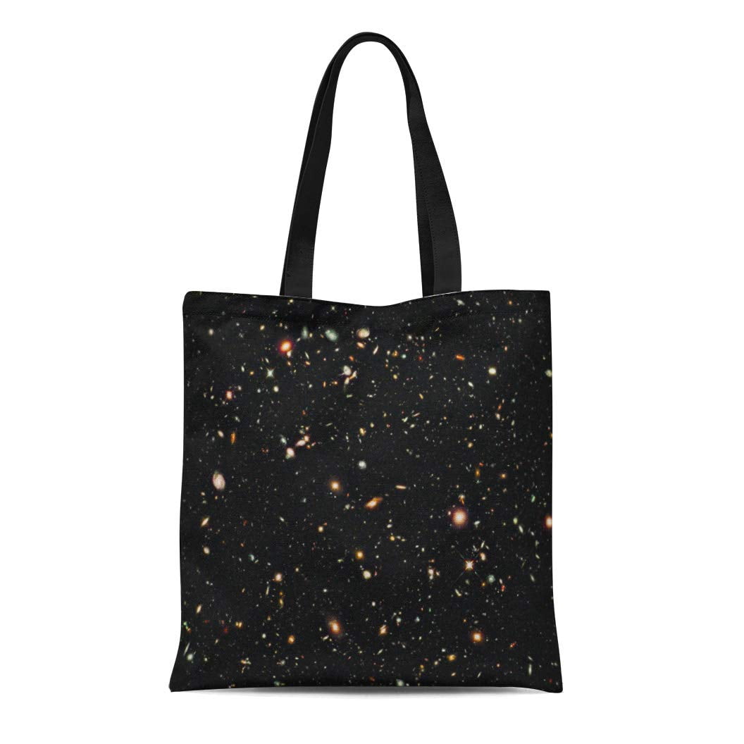 KDAGR Canvas Tote Bag Astronomy Hubble Deepest of Galaxies Space Galaxy ...