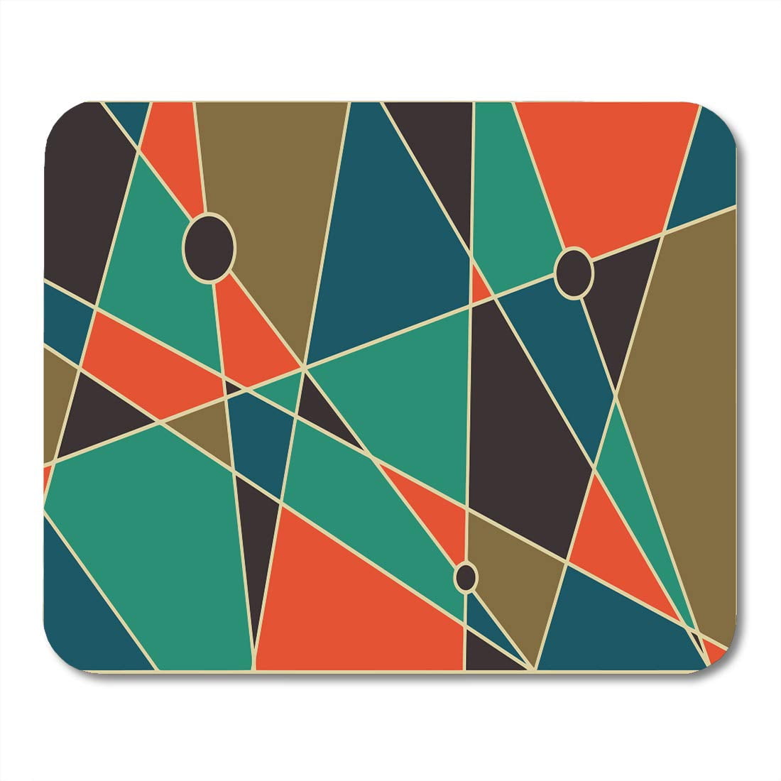 KDAGR Colorful Modern Abstract Geometric Mid Century Retro Space ...