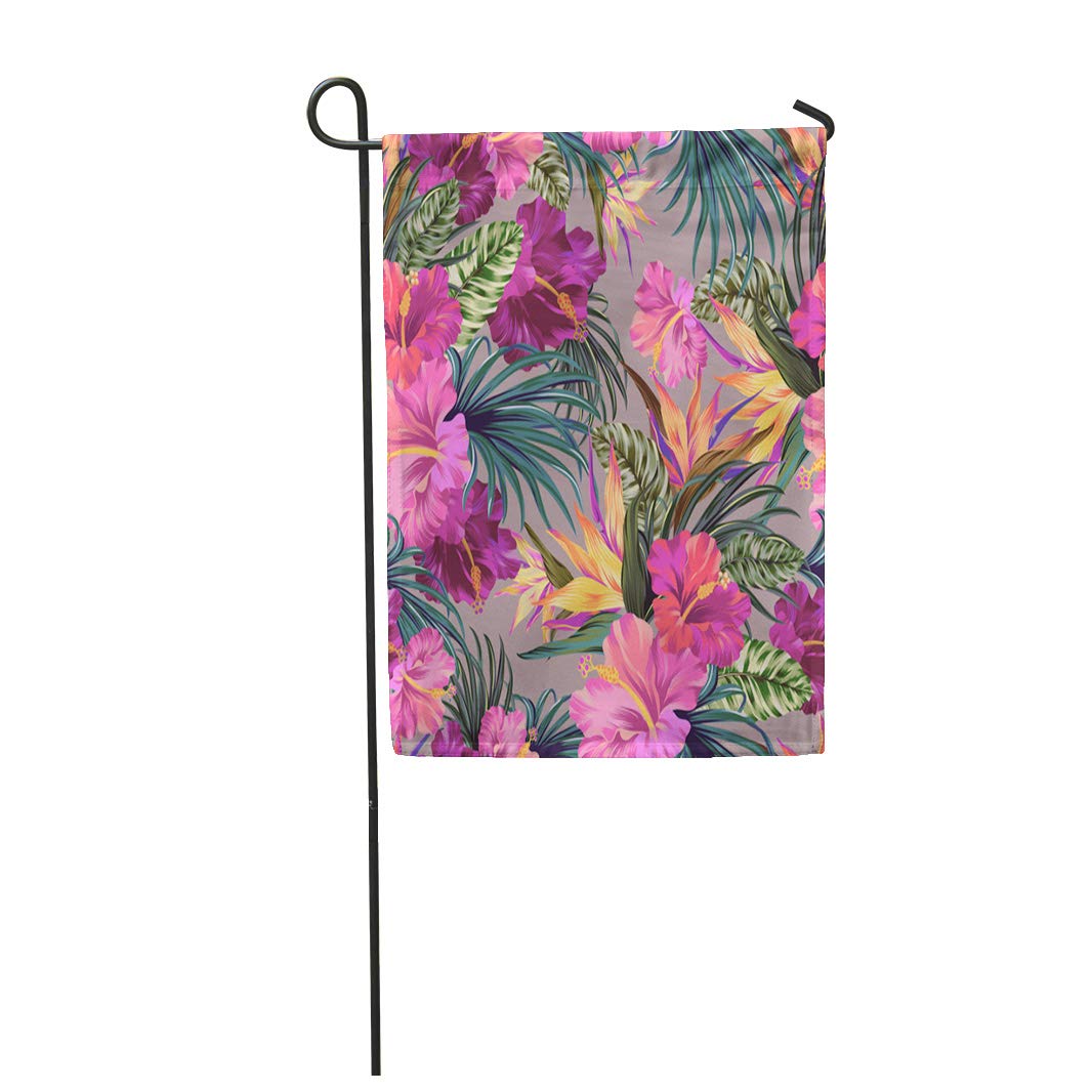 KDAGR Colorful Tropical Floral Pattern in Romantic Colors Exotic ...