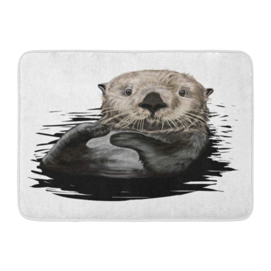 KDAGR Drawing Sea Otter Illustration Isolated Painting Aquatic Art ...