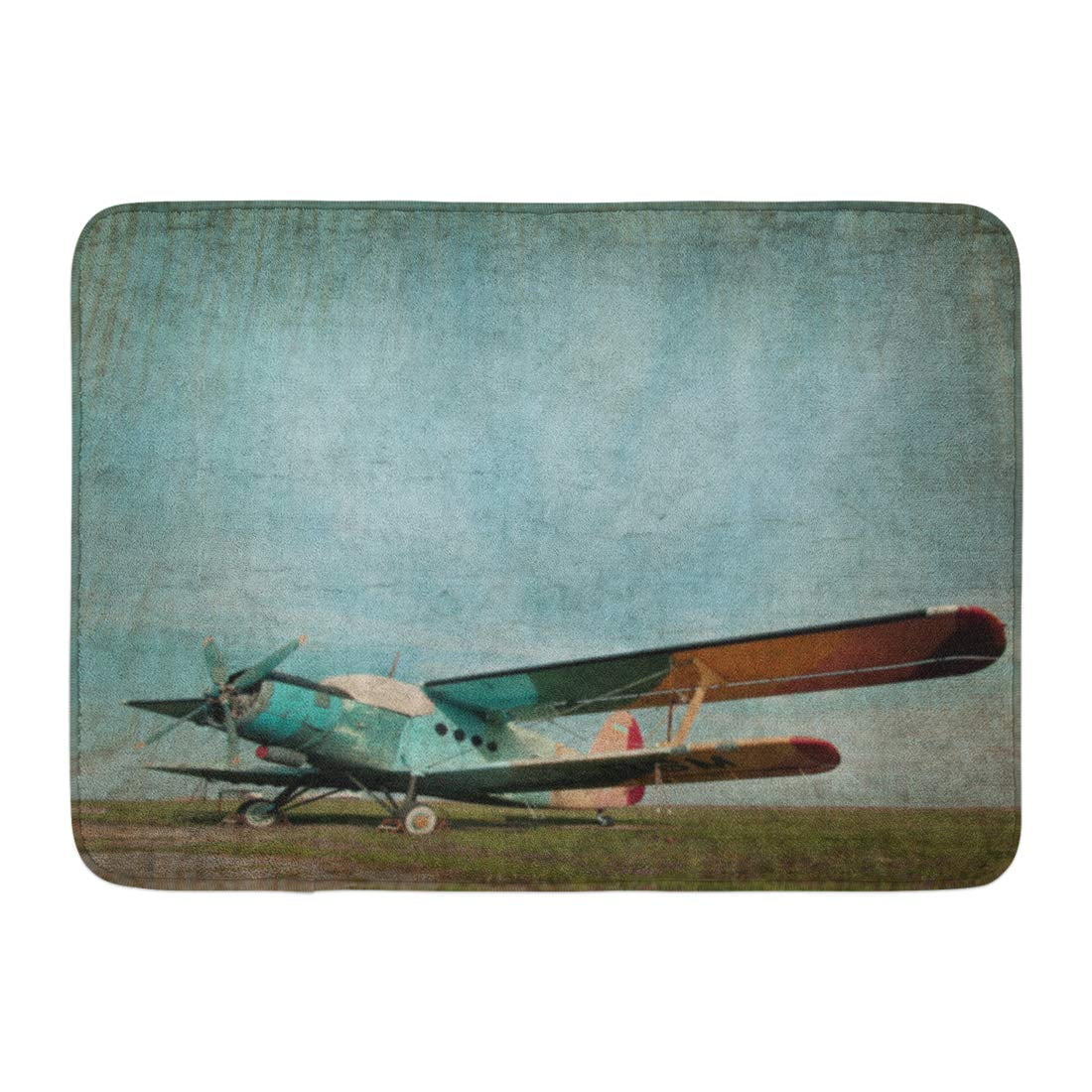 KDAGR Green Vintage Airplane Blue Plane Old Retro Wall Beautiful ...
