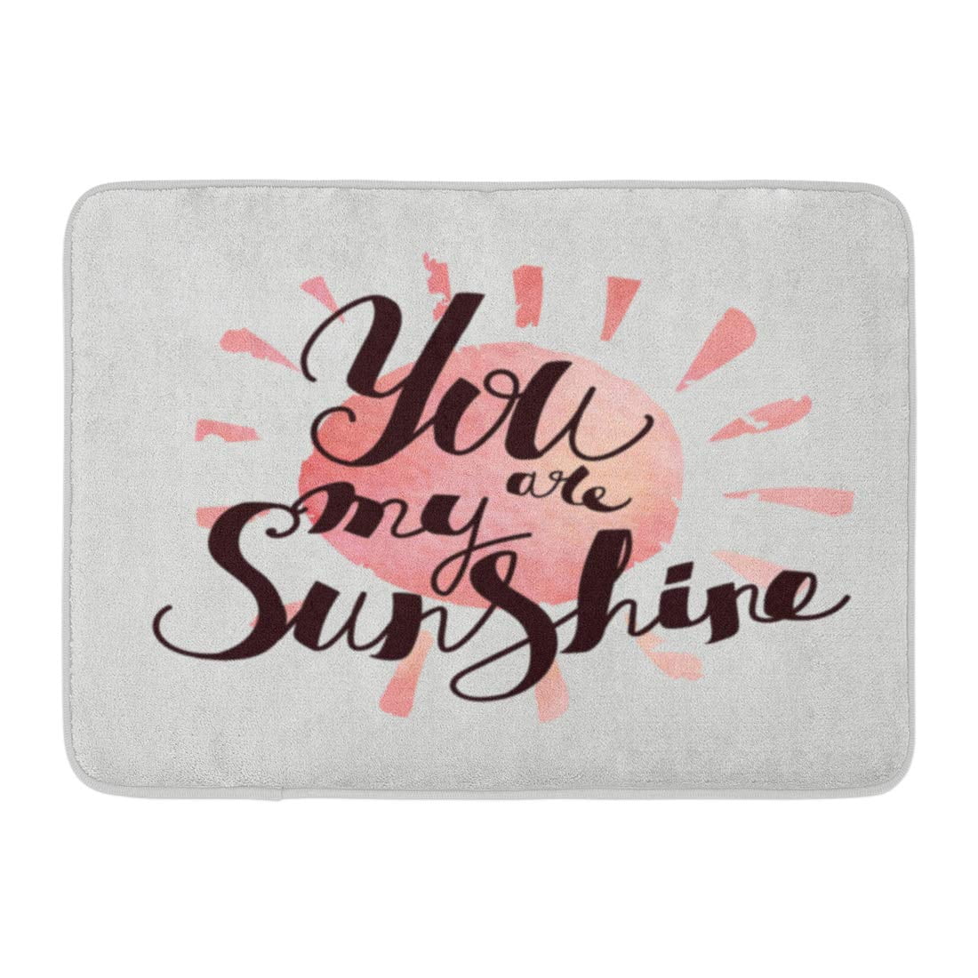 KDAGR Love Lettering You are My Sunshine Uppercase Letters Dark on Pink ...