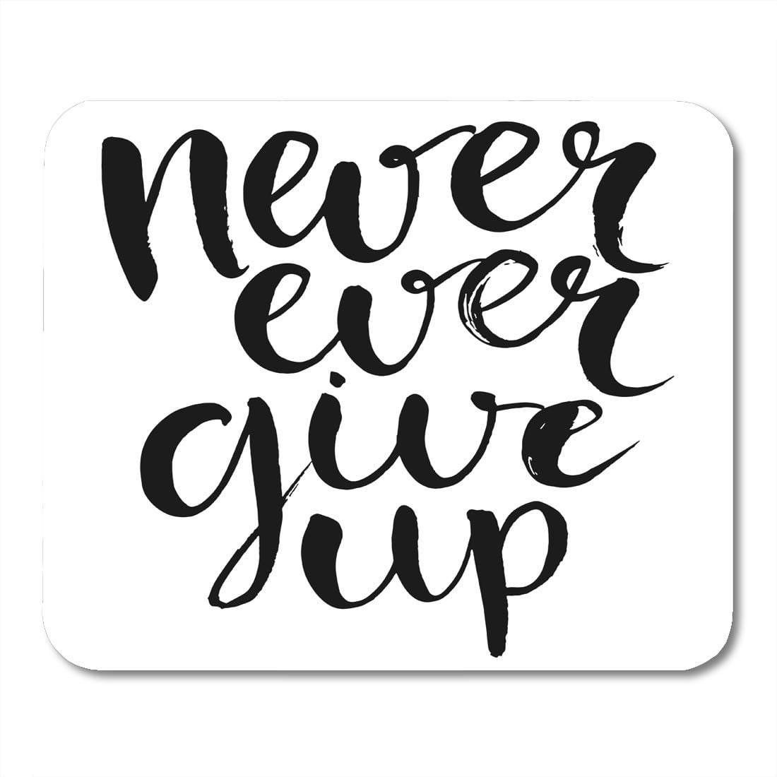 KDAGR Motivation Never Ever Give Up Motivational Quote Brush Black ... KDAGR Motivation Never Ever Give Up Motivational Quote Brush Black ...