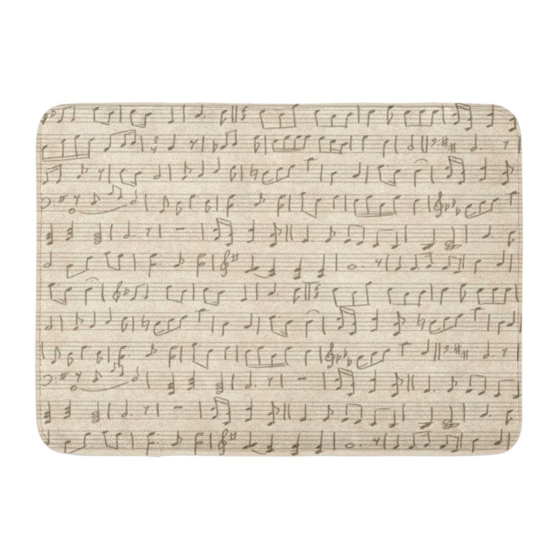 KDAGR Music Vintage Musical Notes Sheet Pattern Old Sketch Symbol ...