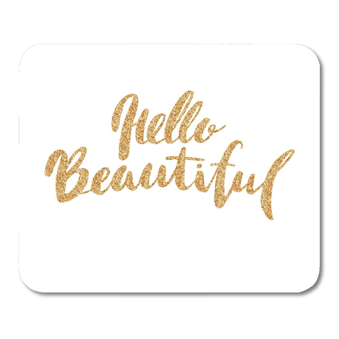 KDAGR Pink Quote Hello Beautiful Lettering Phrase for Baby Birthday ...