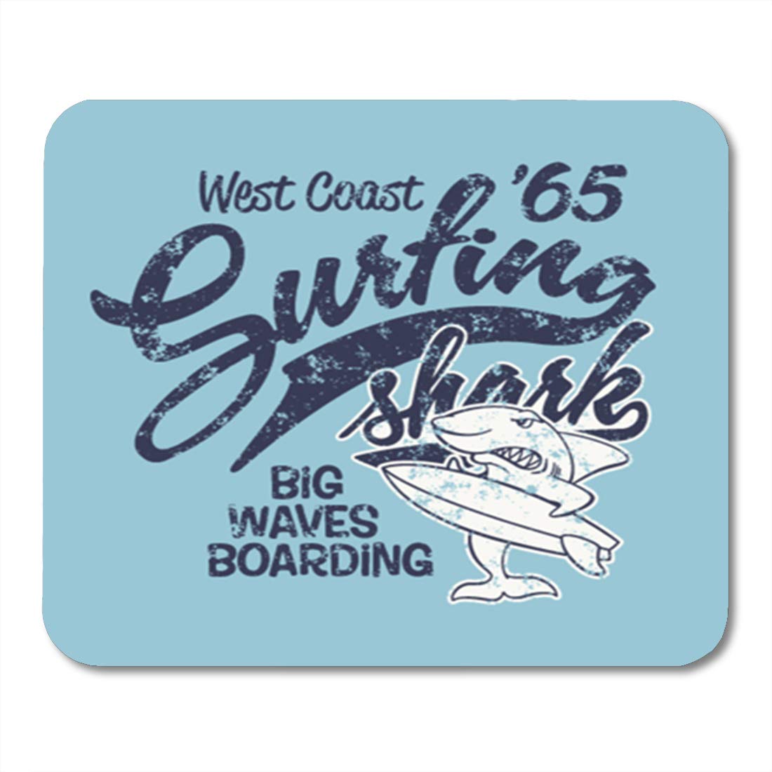 KDAGR Surfing Shark for Boy in Custom Colors Effect Separate Mousepad ...