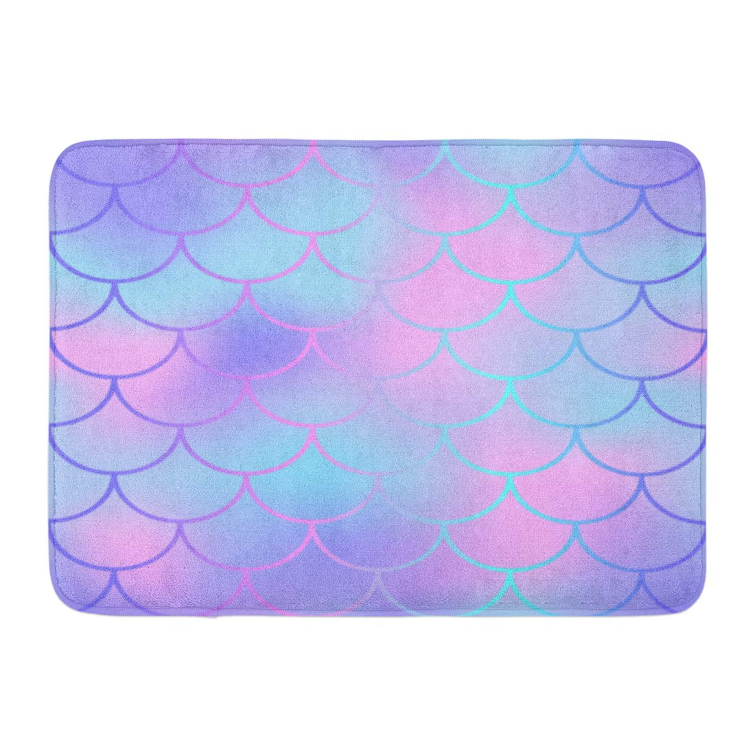 KDAGR Tail Pink and Blue Fish Skin Scale Pattern Mermaid Magic for ...