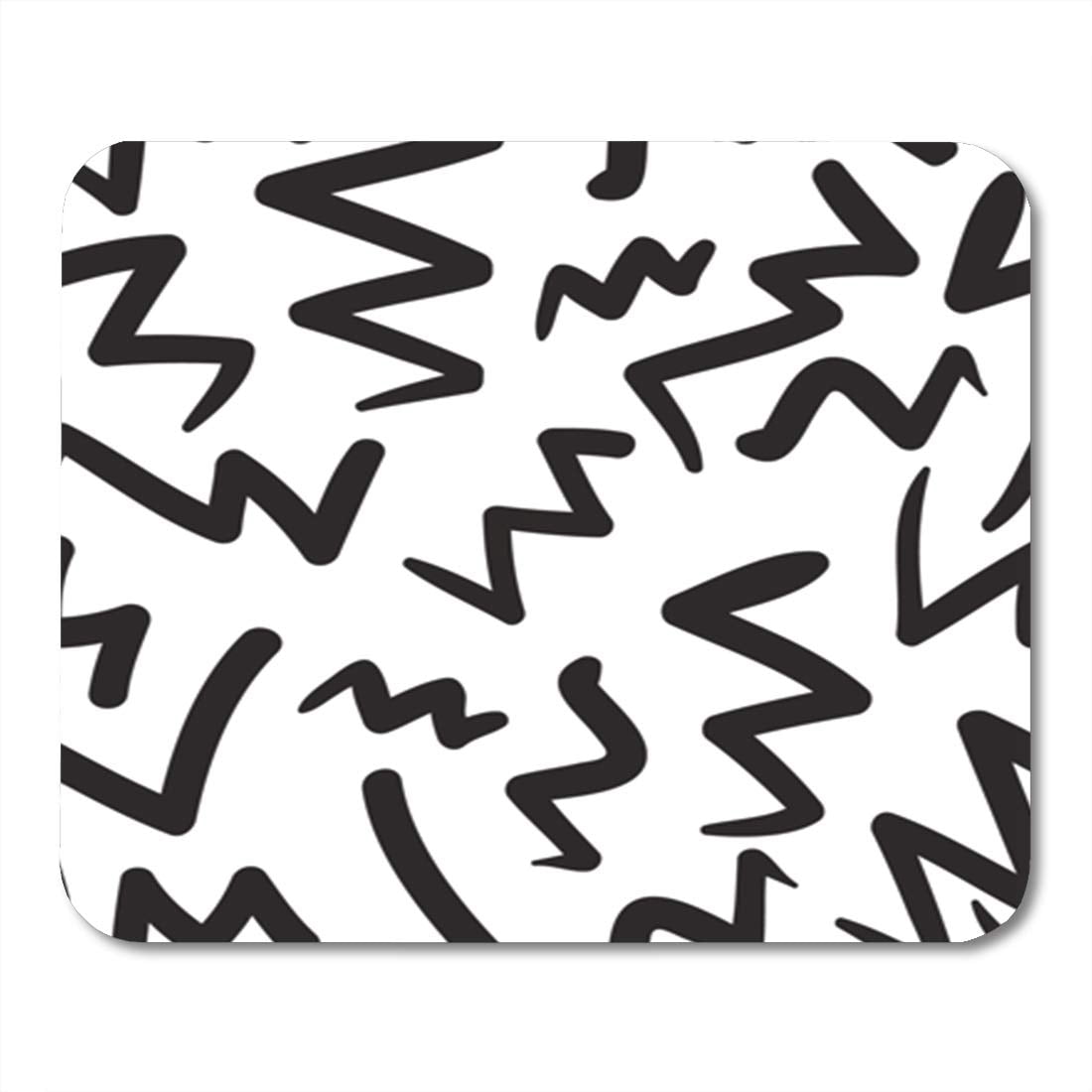 KDAGR Vector Hand Painted Seamless Pattern with Abstract Doodles Lines ...