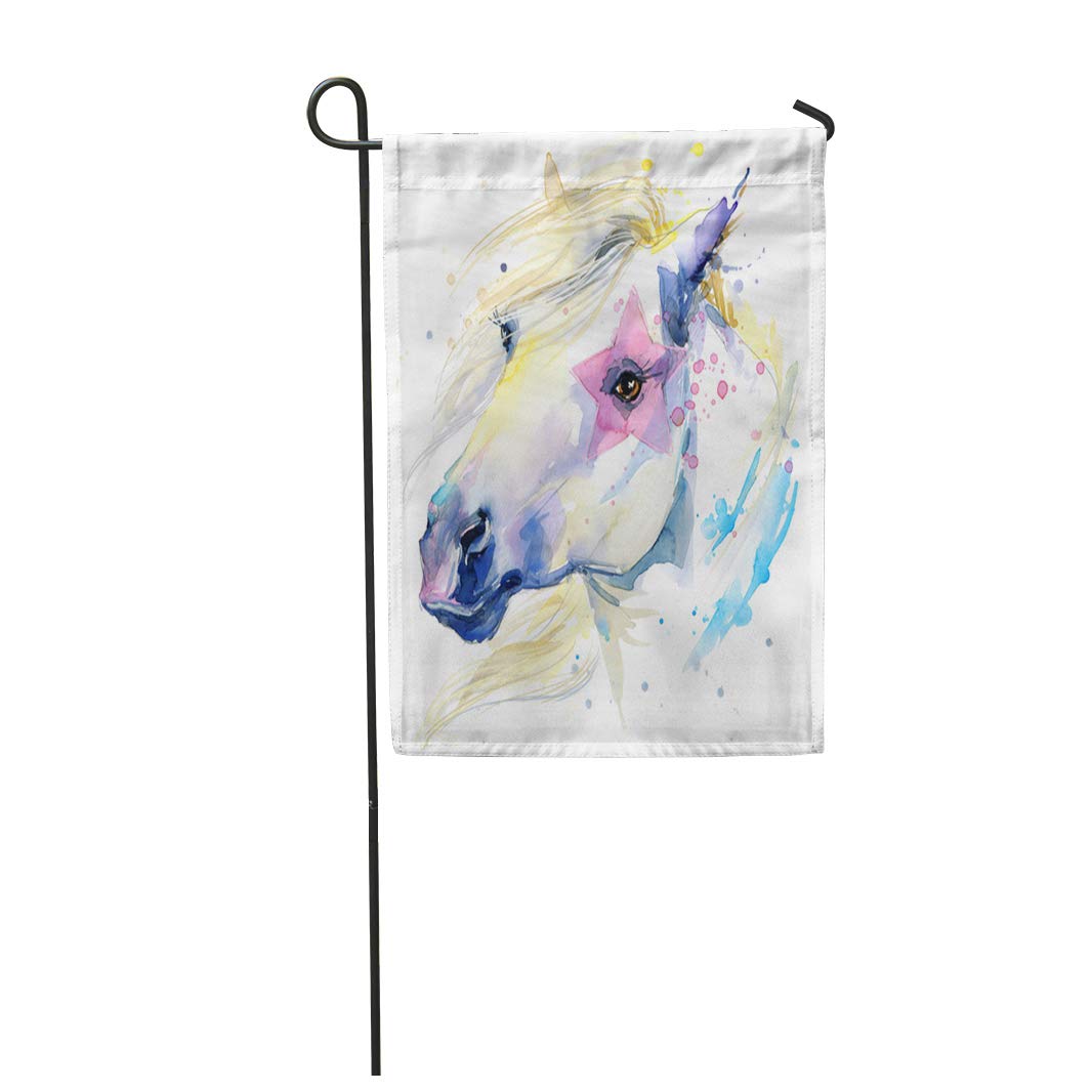 KDAGR White Horse Graphics with Splash Watercolor Unusual for Design ...