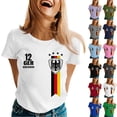 KDDYLITQ 2026 Soccer Cup Shirts Women Germany Soccer Fan Jersey Style ...
