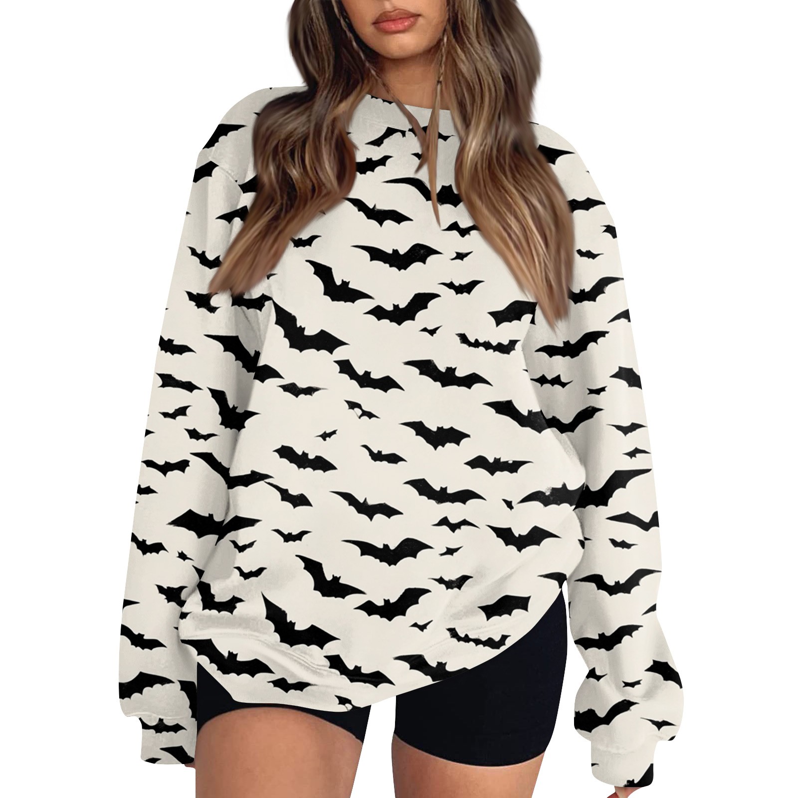 KDDYLITQ Halloween Women Sweatshirts Spooky Season Y2k Clothing Pumpkin ...