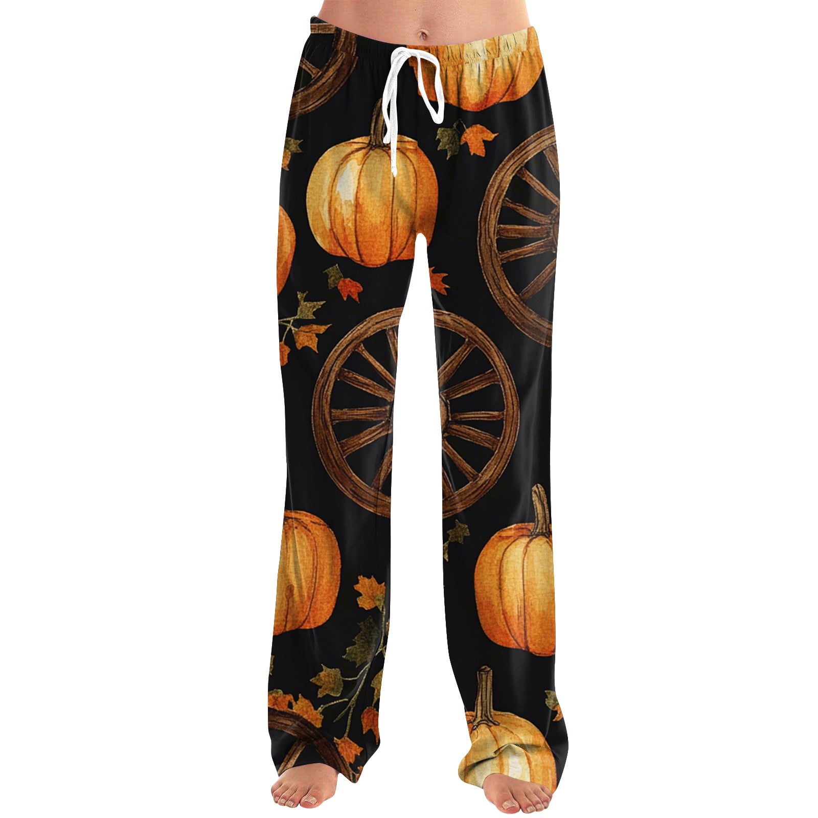 KDDYLITQ Women Halloween Pajama Pants Spooky Season Oversized Sweat ...