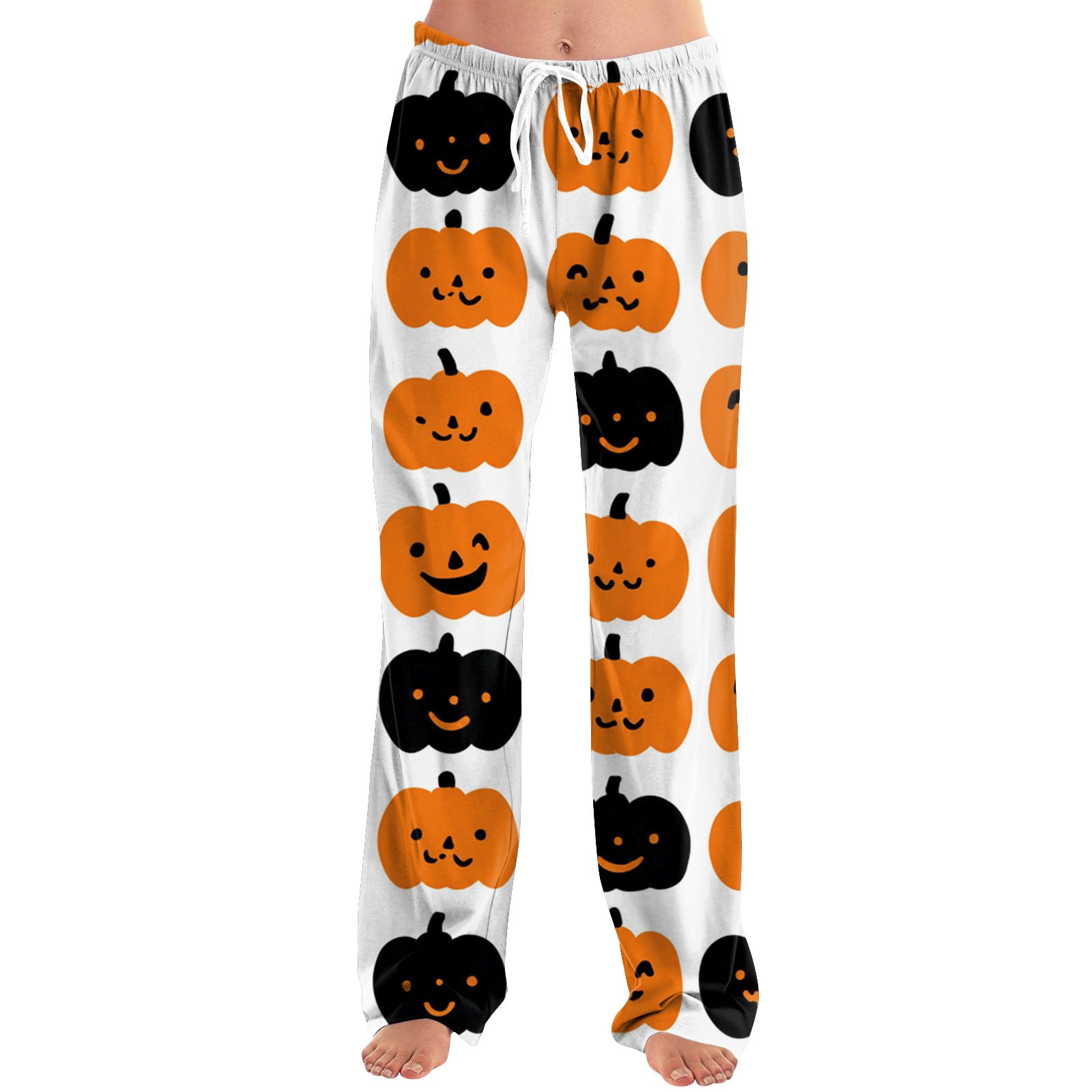 KDDYLITQ Women Halloween Pajama Pants Spooky Season Plus Size ...