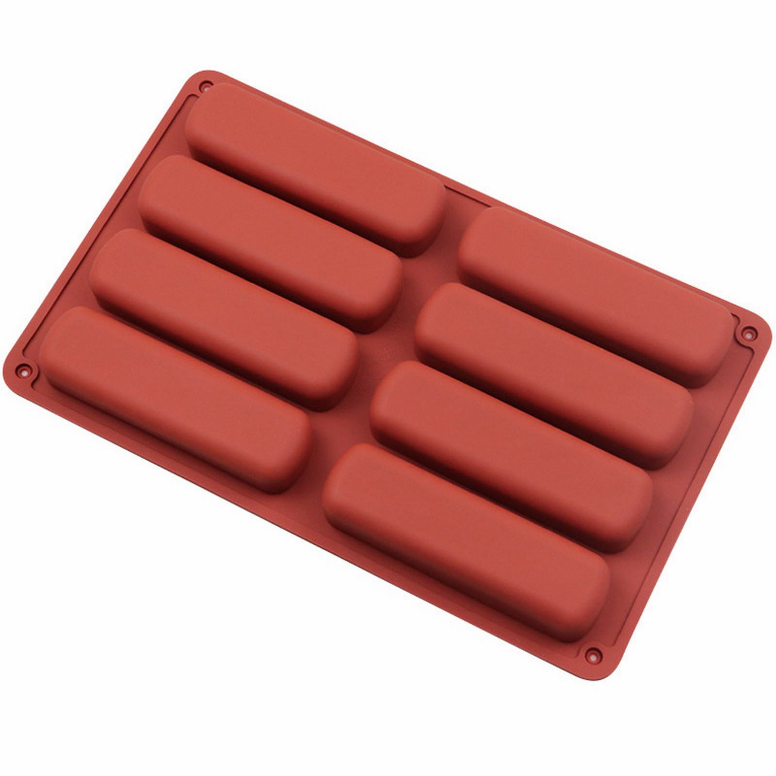 KDFJPTH 8 Finger Connected Rectangular Hand Soap Mould Silicone Cake ...