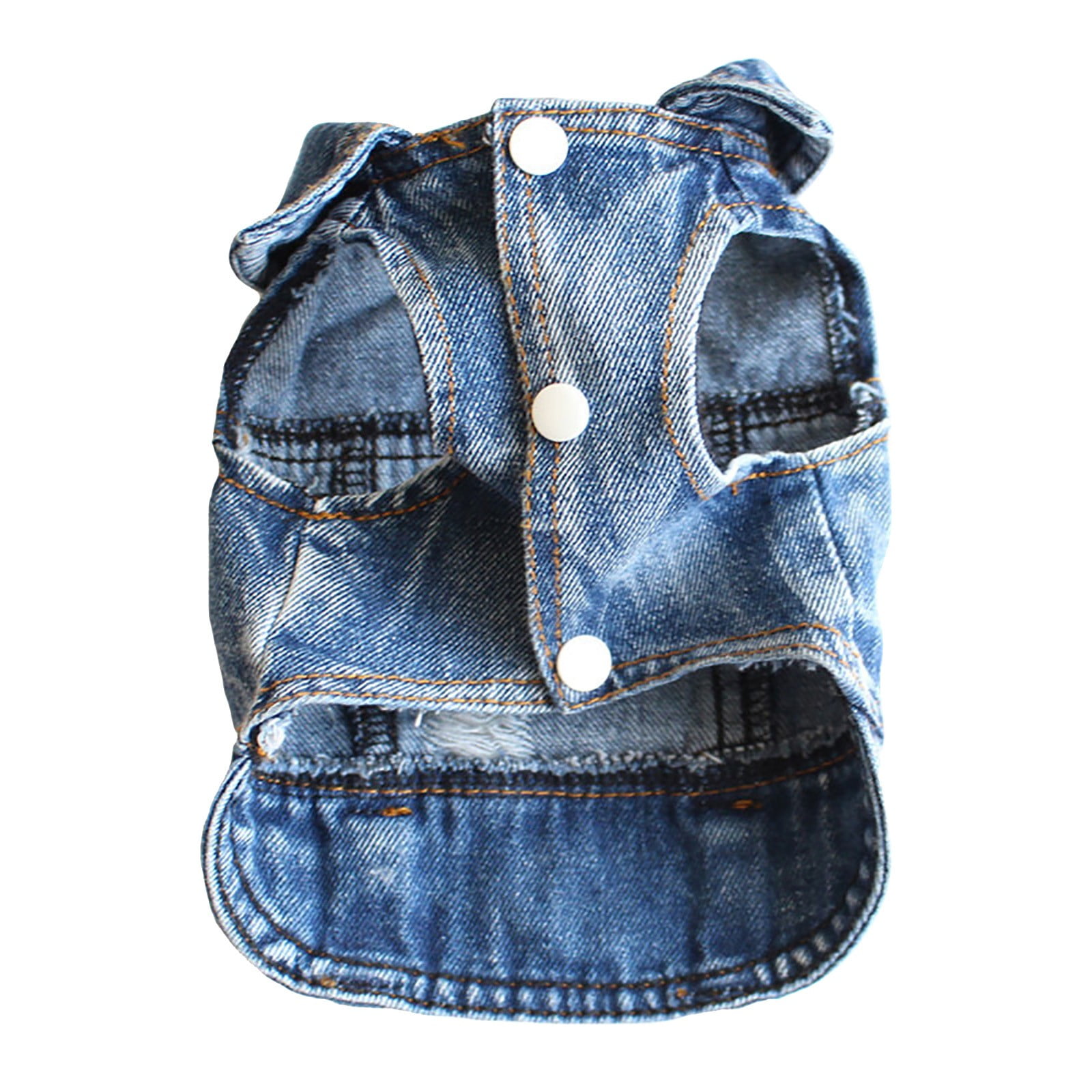 KDFJPTH Denim And Denim Pet Spring Summer Vest Ripped Vest Pet Supplies ...