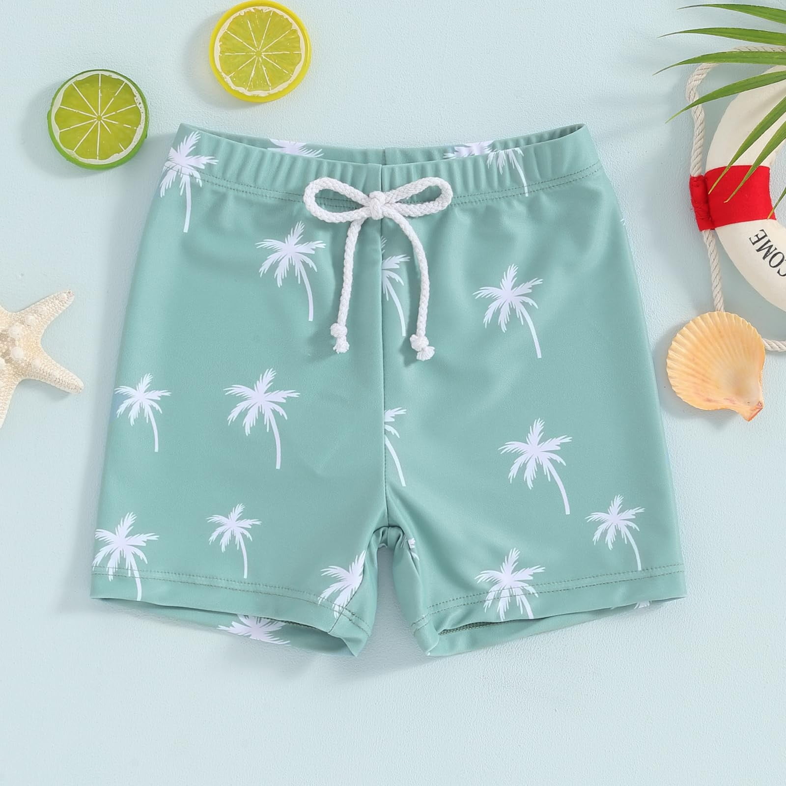 KDFJPTH Little Boys Swim Trunks Kids Cartoon Dinosaurs Floral Swim ...