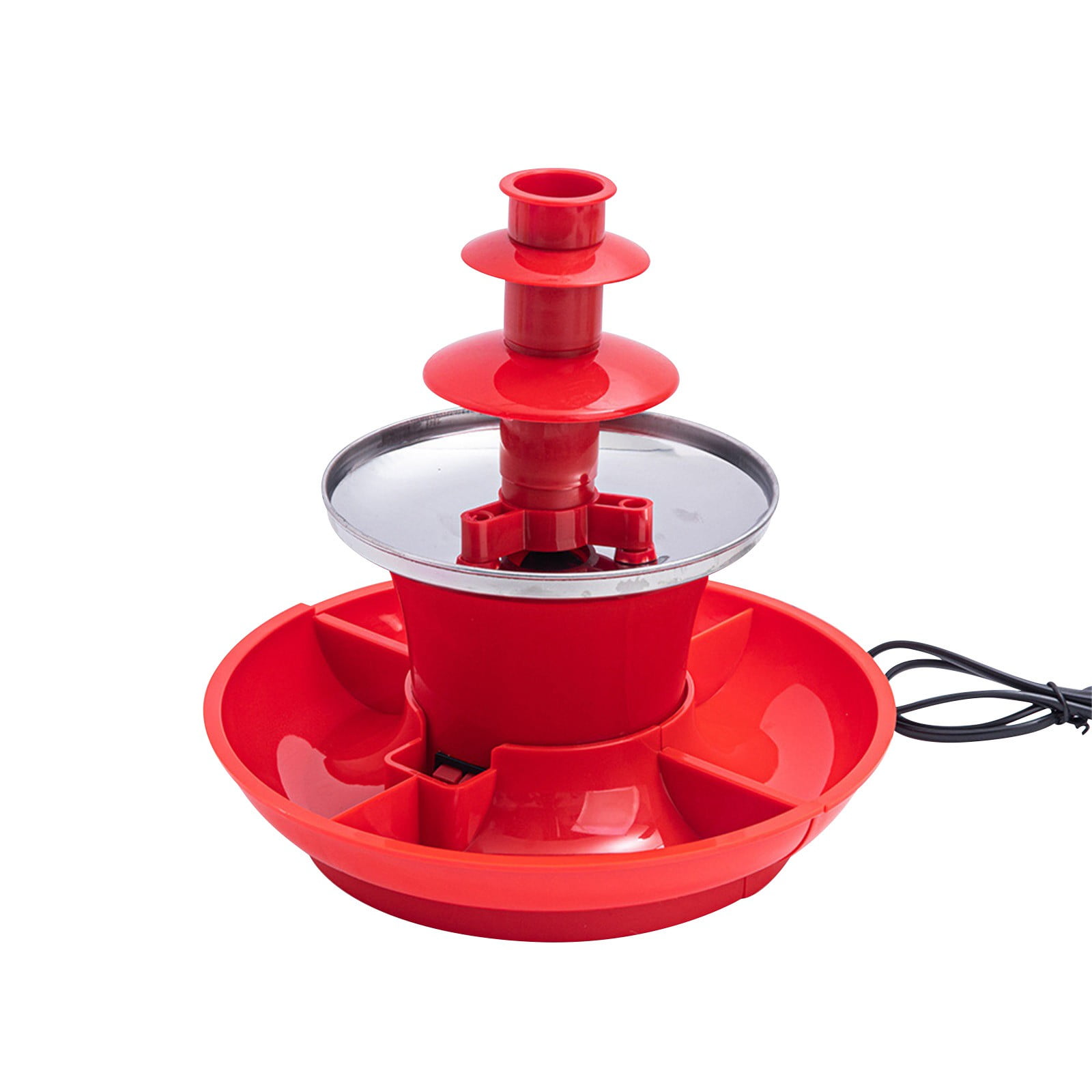 KDFWDM 3 Tier Electric Chocolate Fondue Fountain Machine for Parties ...