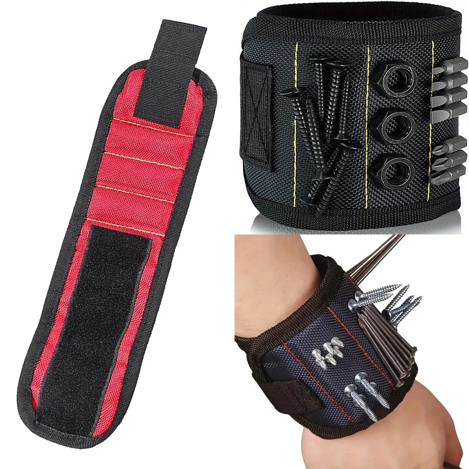 KDFWDM Adjustable Magnetic Wrist Tool Holder Band - Heavy Duty Hands ...