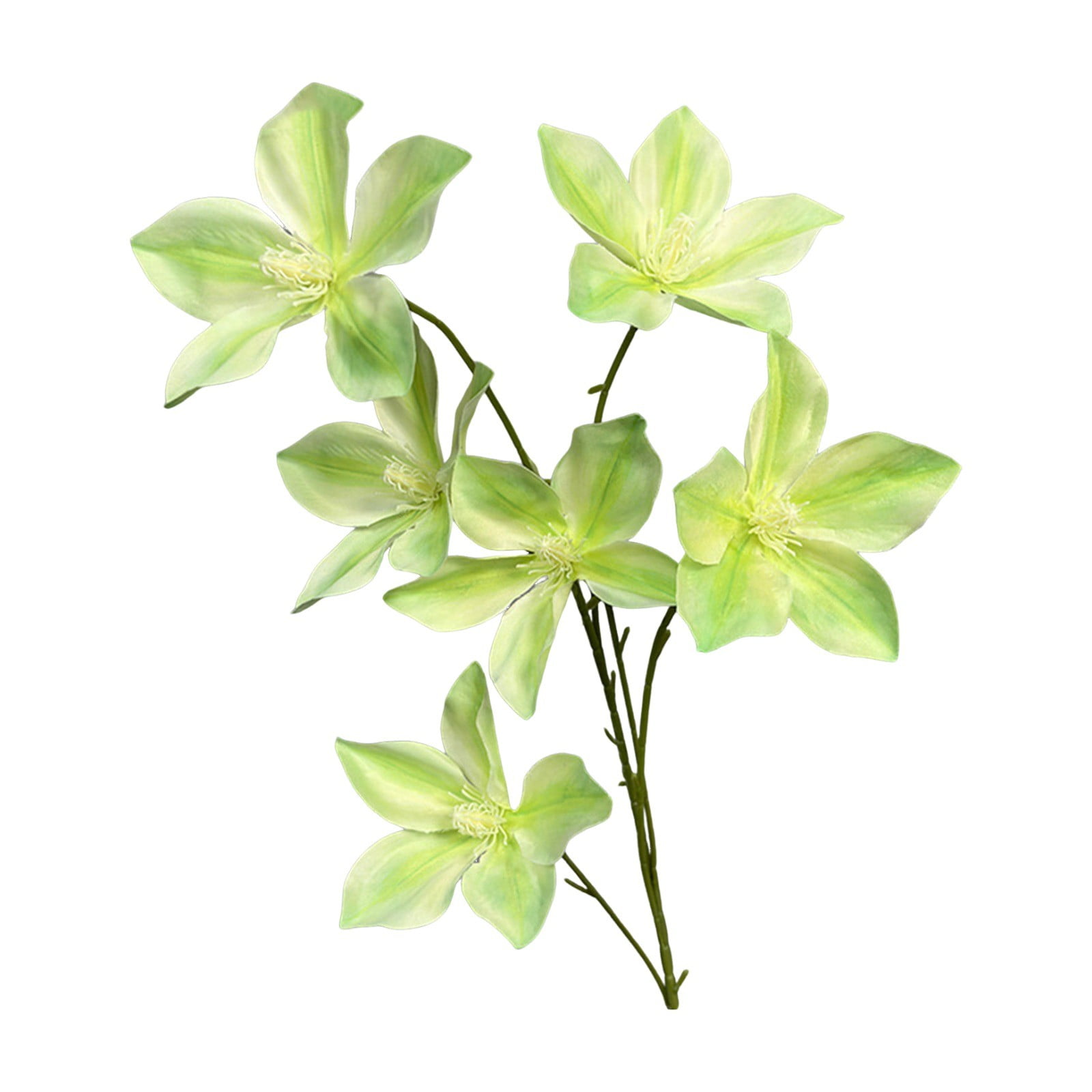 KDFWDM Artificial 6-Head Lily Bouquet Set - Elegant Silk Lily Stems ...