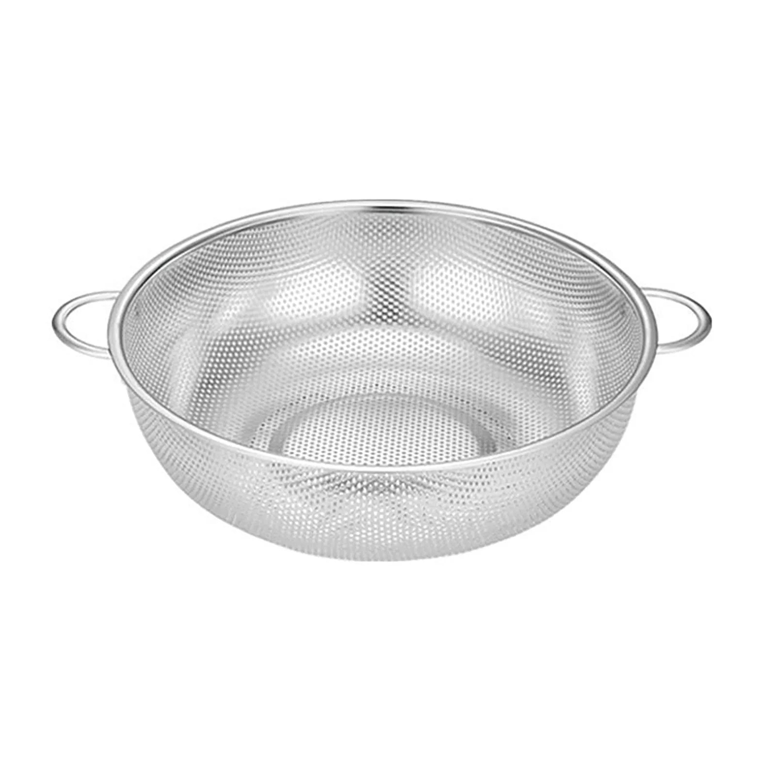 KDFWDM Colander, Stainless Steel Perforated Metal Colander Strainer ...