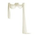 KDFWDM Extra Long Sheer Window Scarf Valance, Valances Swag for Windows ...