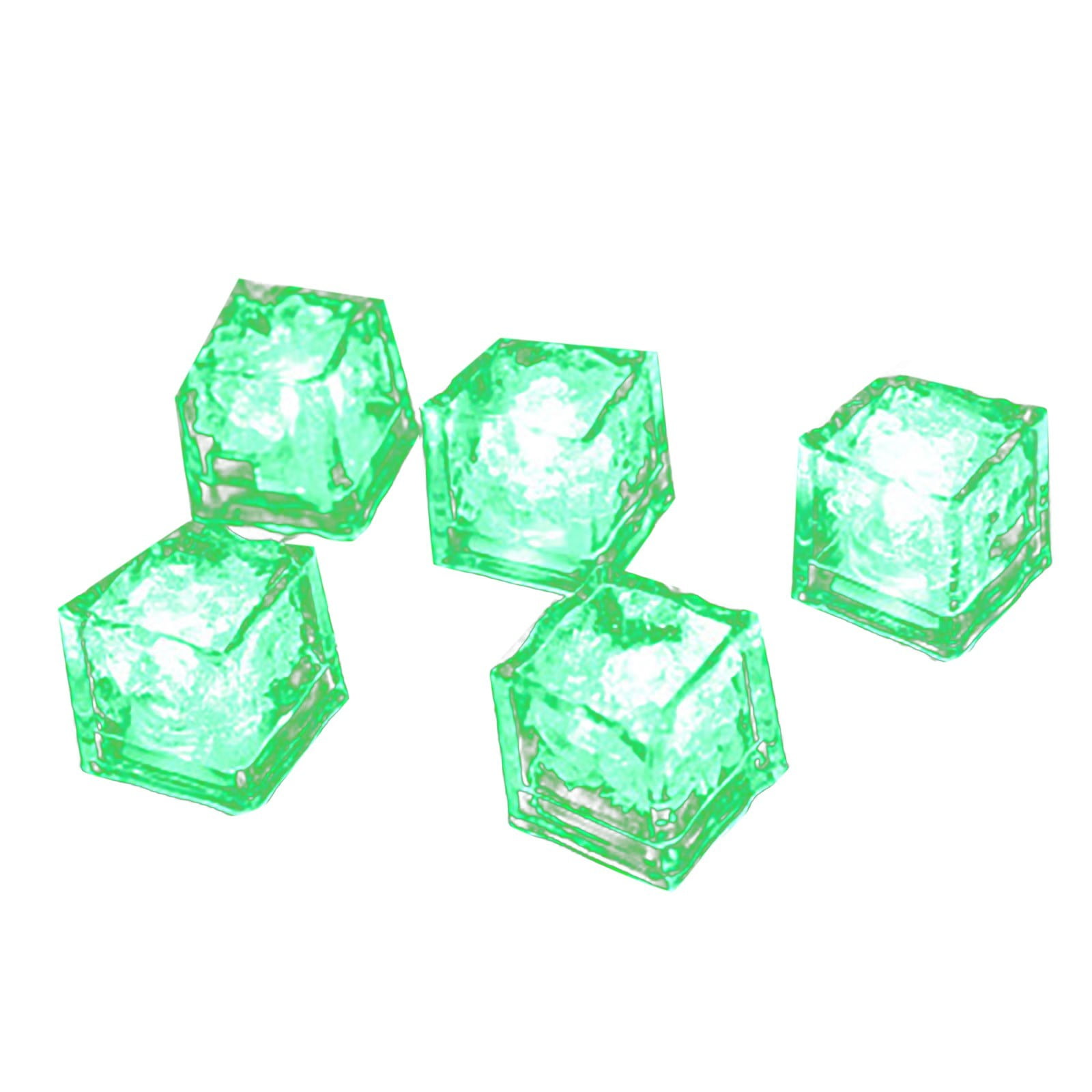 KDFWDM Light Up Ice Cubes, Reusable Glowing Flashing Ice Cube for Club ...