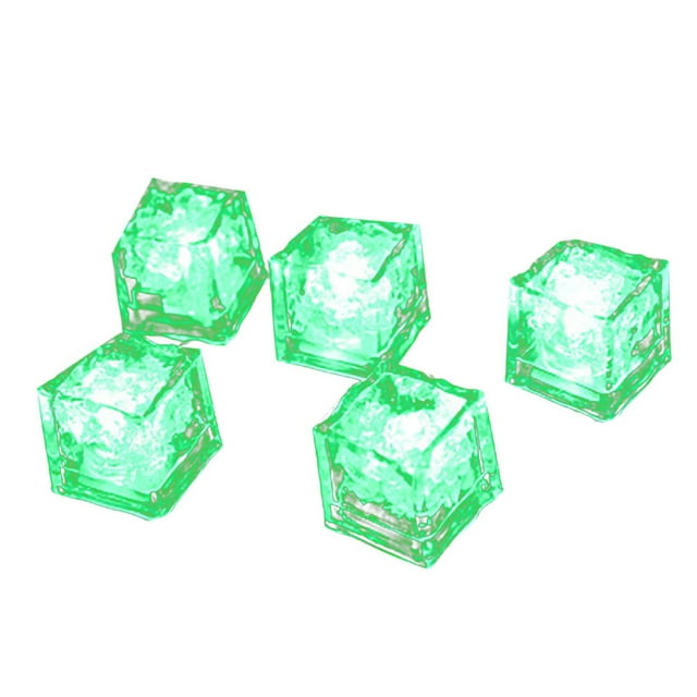 KDFWDM Light Up Ice Cubes, Reusable Glowing Flashing Ice Cube for Club ...