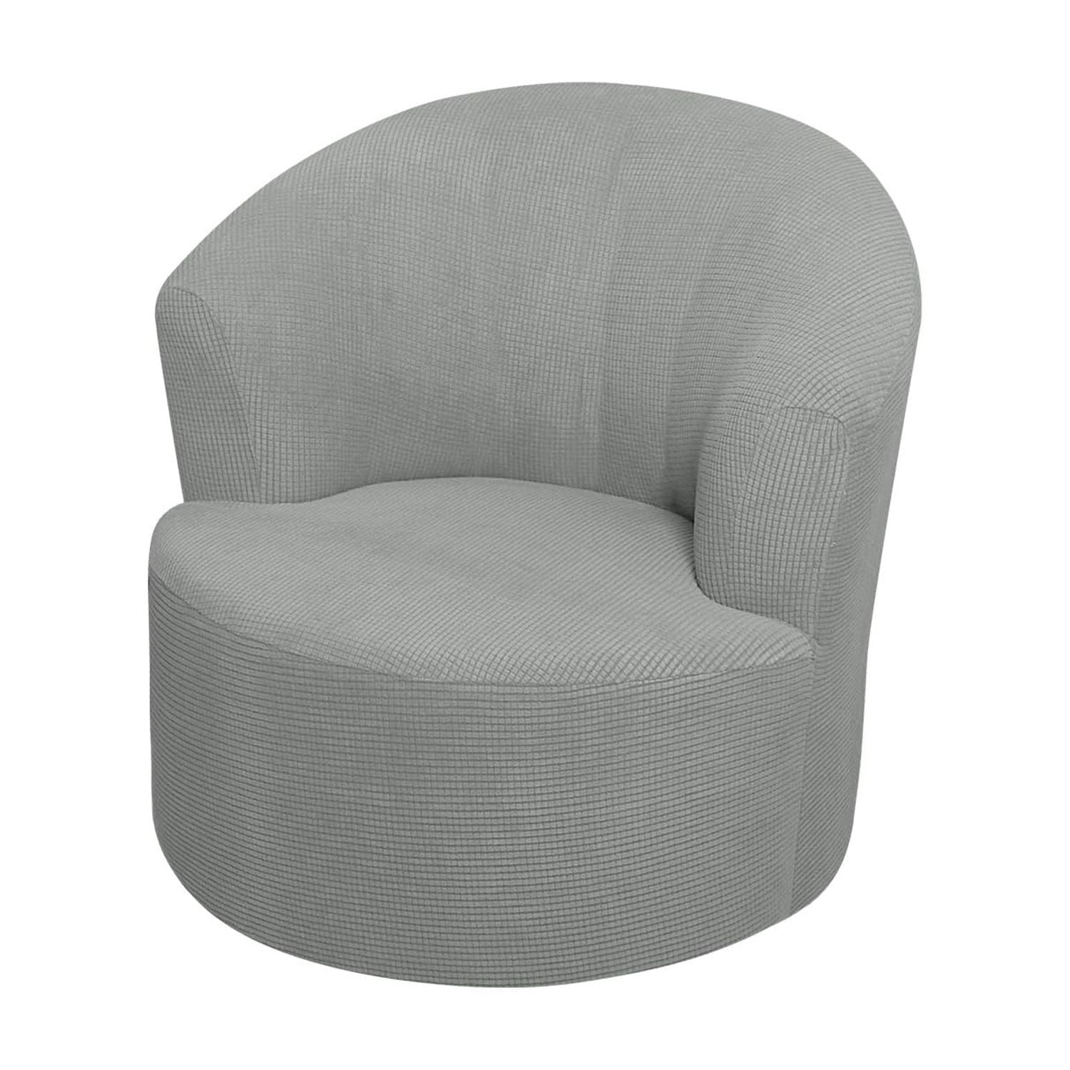 KDFWDM Round Club Swivel Barrel Chair Cover, Modern Accent Round Club ...