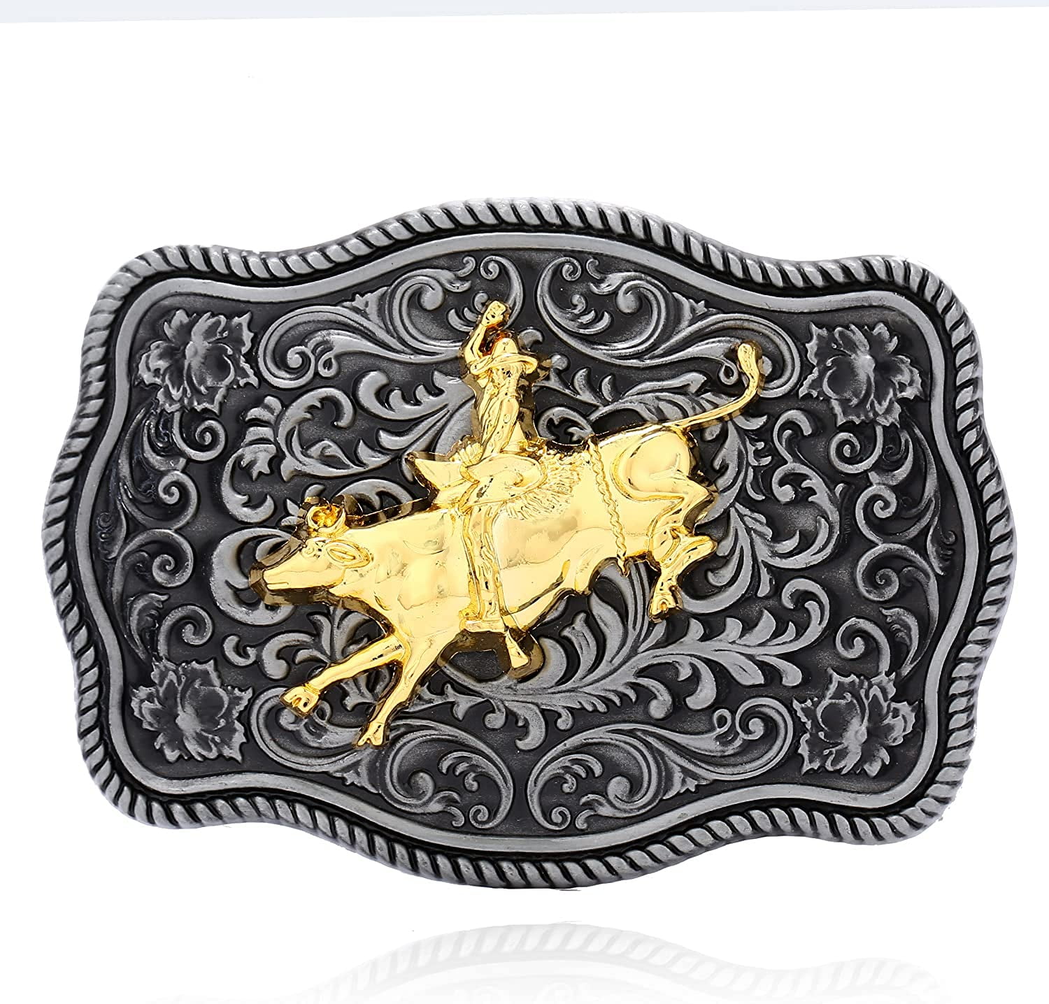 KDG Western Cowboy Belt Buckle for Men, Zinc Alloy, Vintage Celtic Knot ...