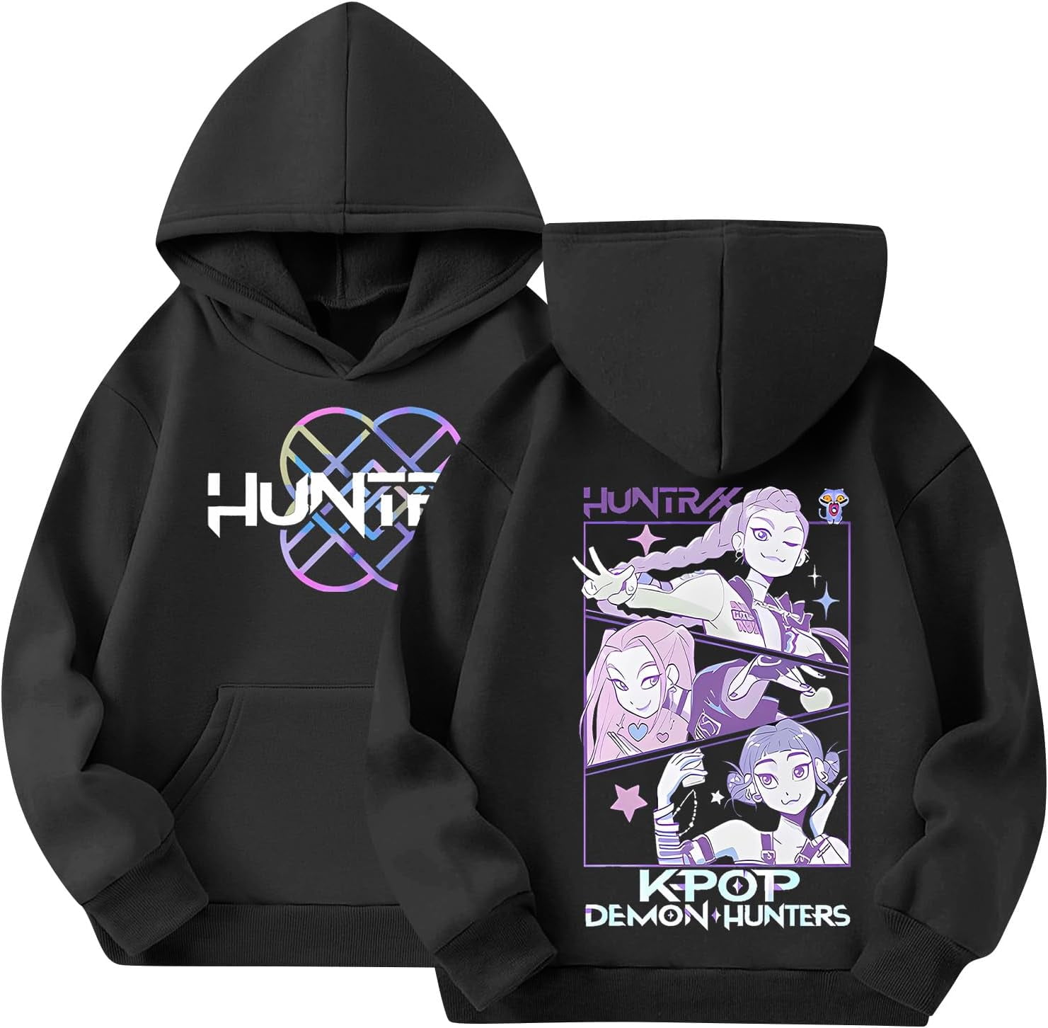 KDH Hoodies Oversized Hip-Hop Hooded Pullover Girls Cartoon Streetwear ...