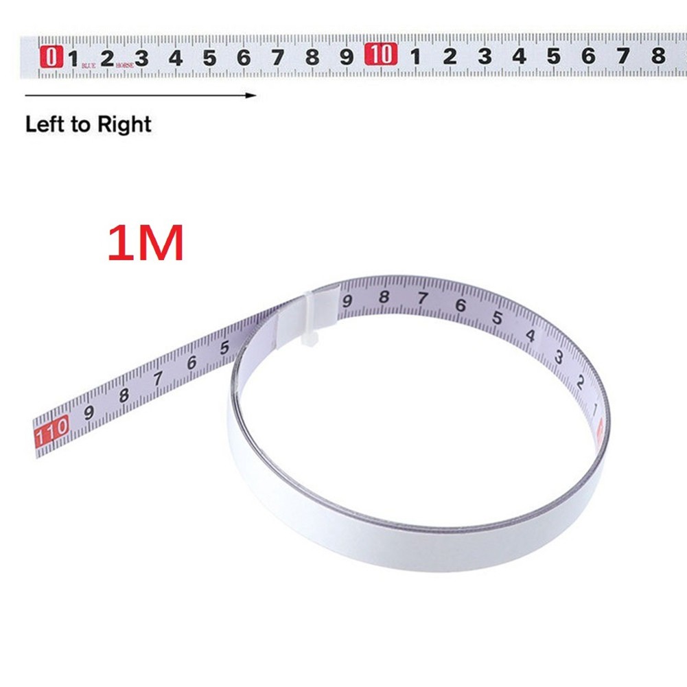 KDJ 1/2/4M Self Adhesive Metric Scale Ruler Miter Track Tape Measure ...