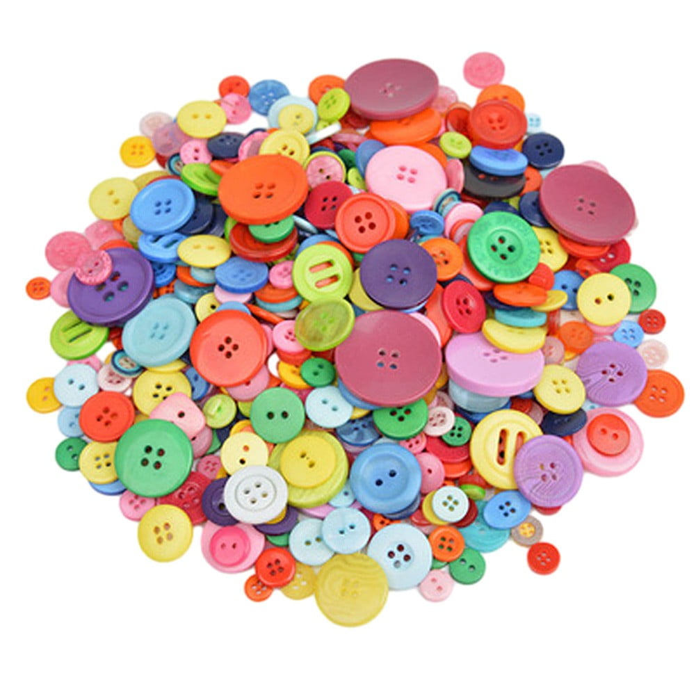KDJ 1-3cm round resin buttons for kids handmade DIY craft sewing ...